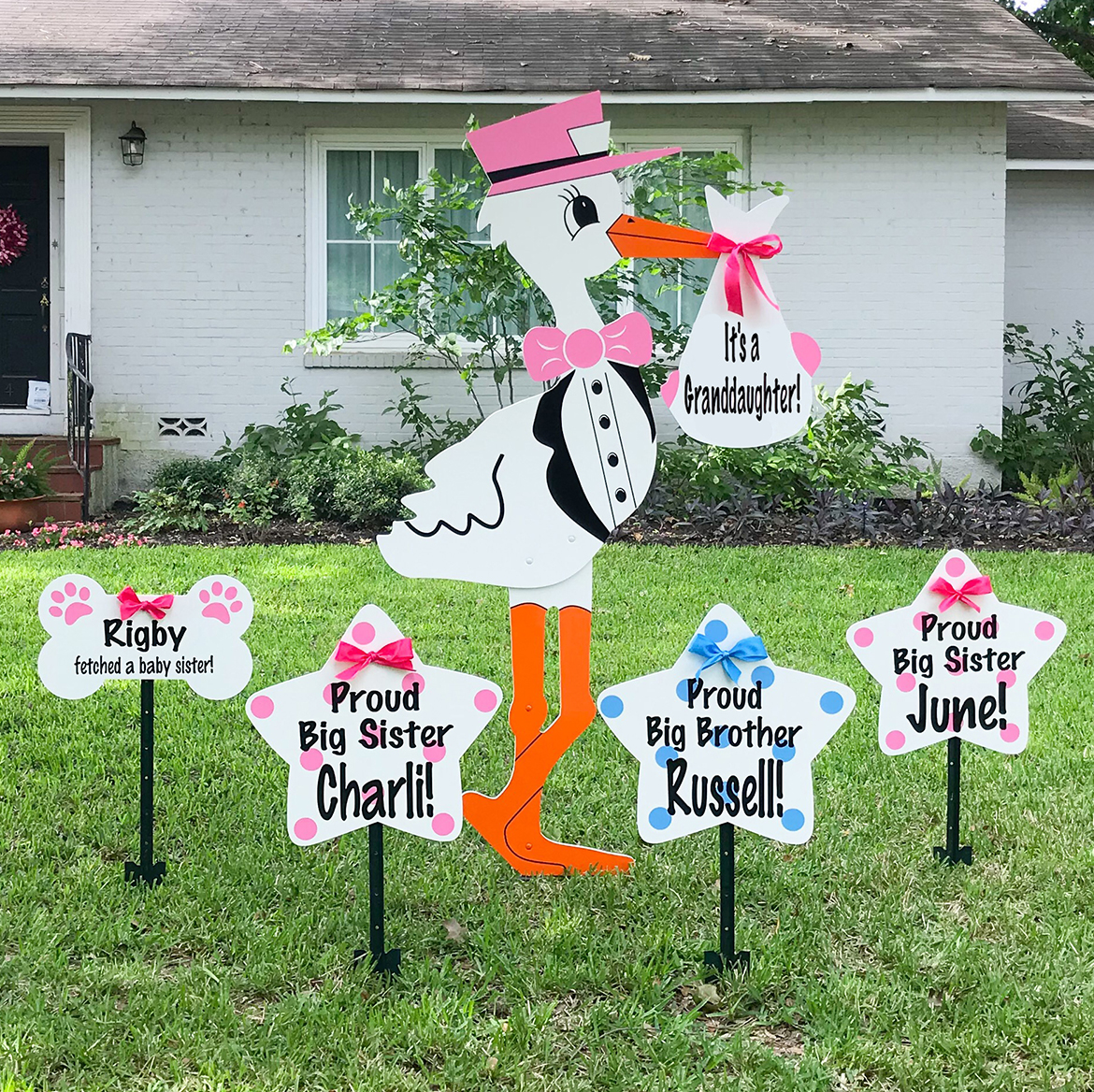 Storks and More of Lincoln Stork Sign Rental in Lincoln, Waverly ...
